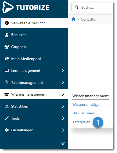 So verwalten Sie Kategorien | TUTORize